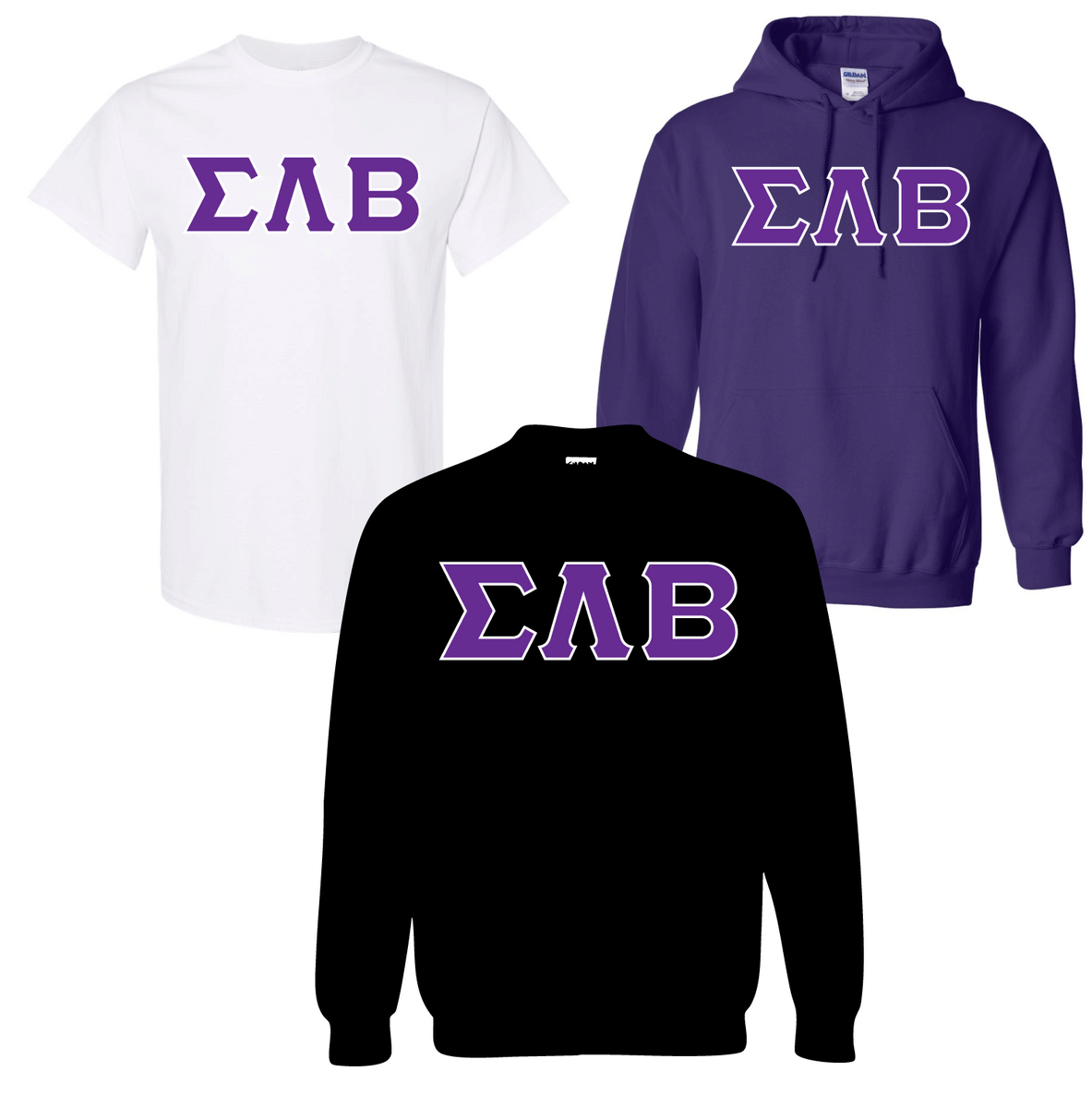 Sigma Lambda Beta - Stitch Letter Apparel – Campus Greek & Embroidery Shop