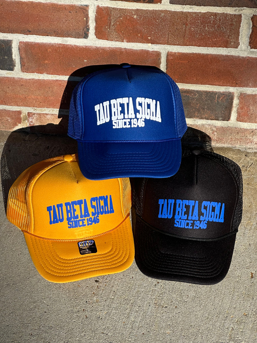 TBS & KKPsi Puff Ink Truckers – Campus Greek & Embroidery Shop