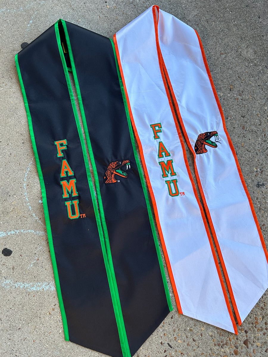 FAMU & FSU Satin Trim Graduation Stoles – Campus Greek & Embroidery Shop