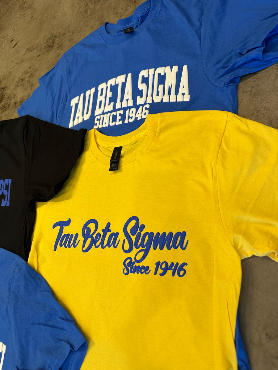 TBS KKPsi - 3D Puff Ink Tees – Campus Greek & Embroidery Shop