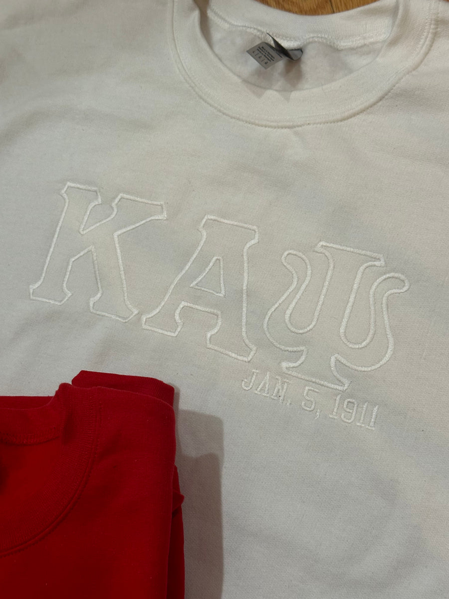 Kappa Alpha Psi - Tone Embroidered J5 Sweatshirt – Campus Greek ...