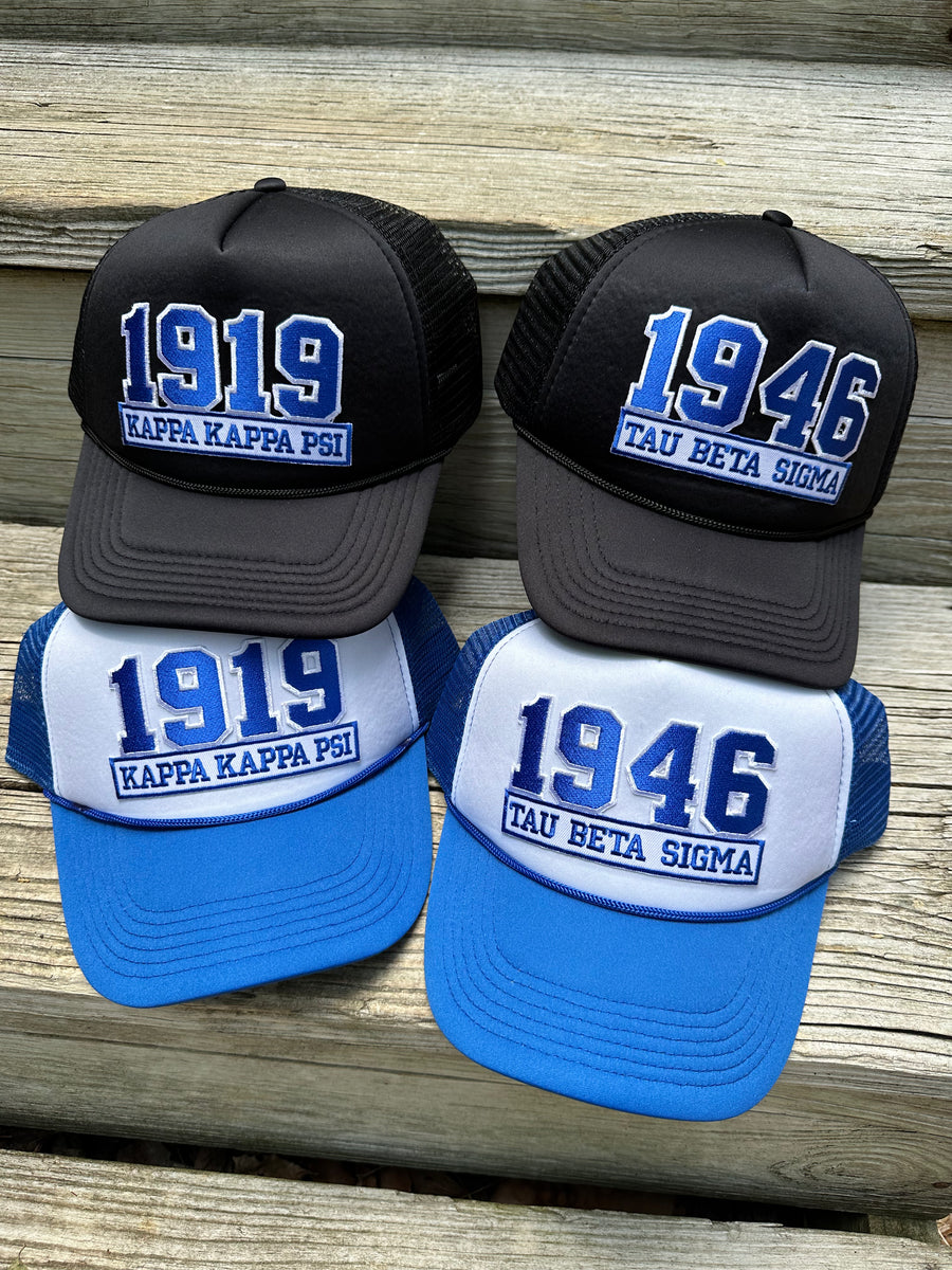 TBS & KKPsi Founding Date Bar Hats – Campus Greek & Embroidery Shop