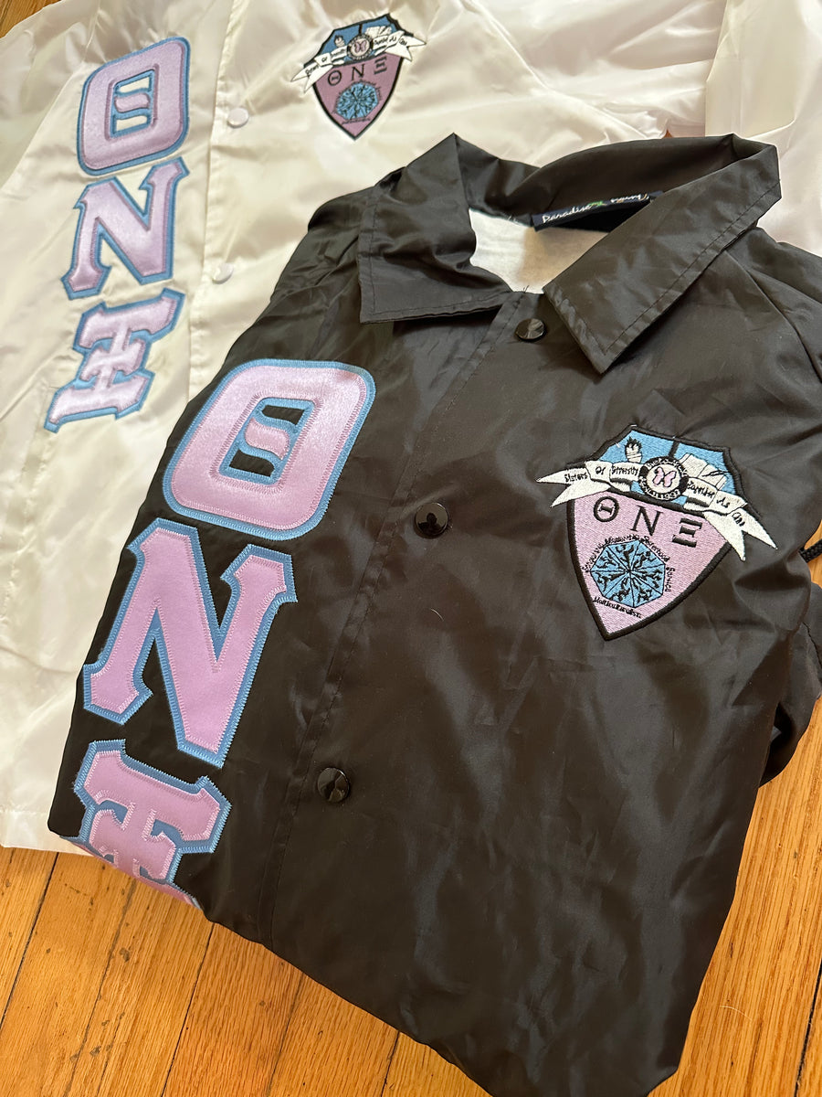 Theta Nu Xi - Coaches Line Jacket SALE – Campus Greek & Embroidery Shop
