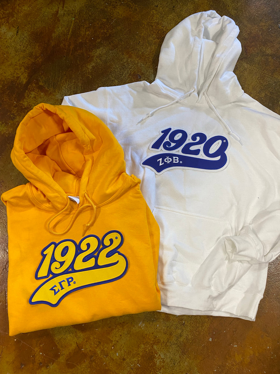 D9 - Retro Tail Founding Date Hoodie – Campus Greek & Embroidery Shop